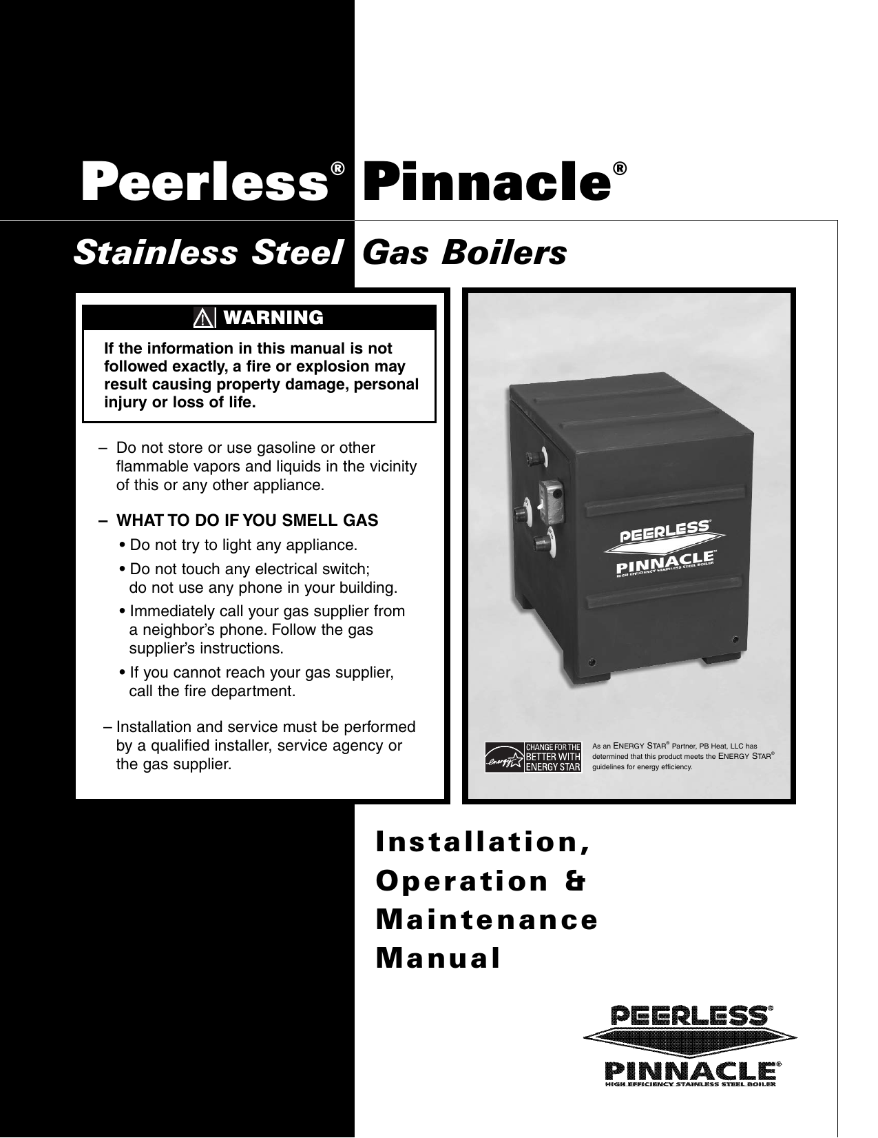 Pb Heat Gas Boiler Users Manual Pinnacle_Manual