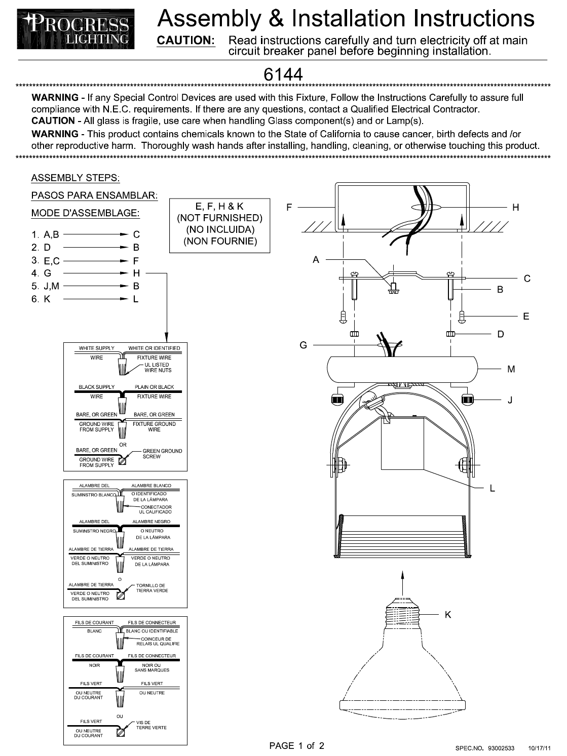 93002533_A Installation Directions