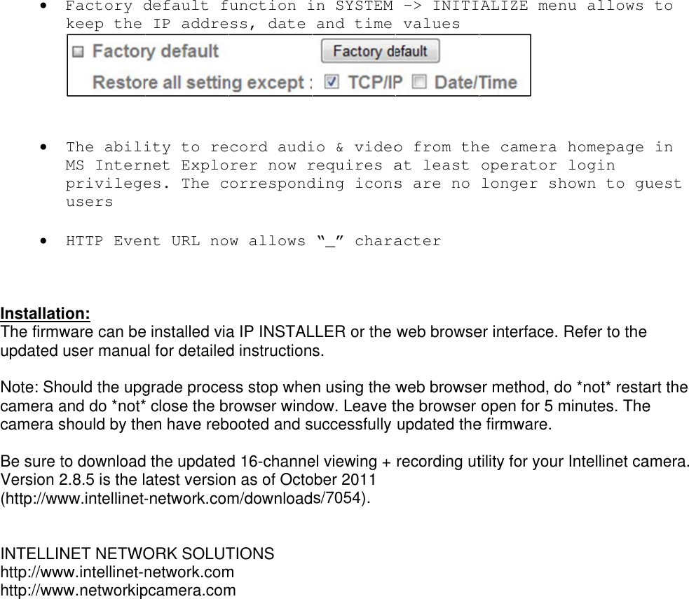 Intellinet Network Camera Readme 1603p4