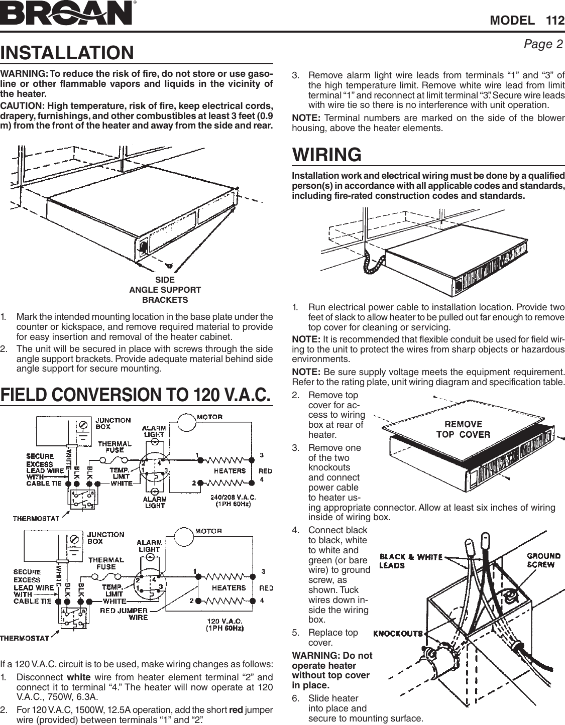 Installation Directions