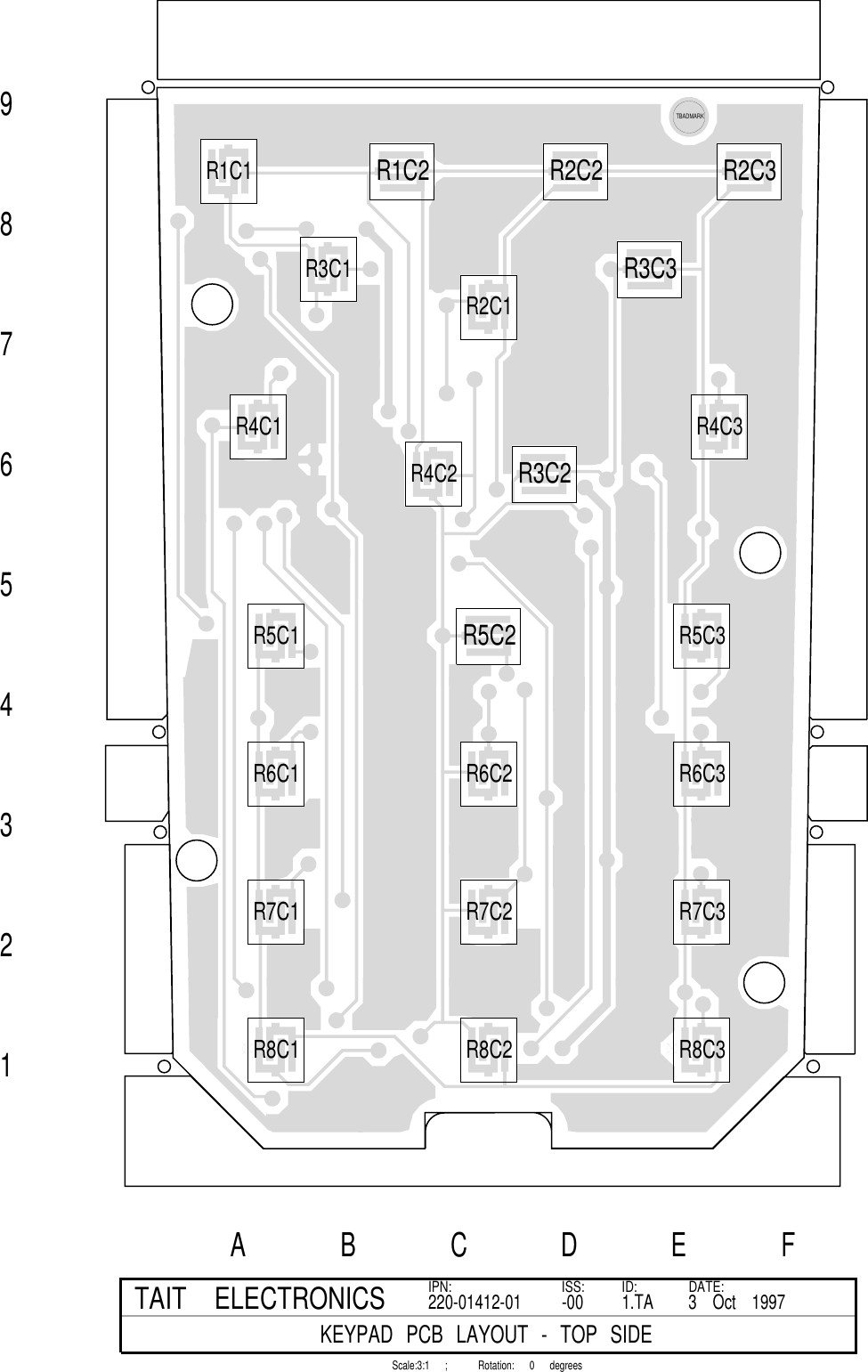ORCA/ORCA CIRCUIT BOARDS/220 01412 01A_ORCA KEYPAD INTERFACE KEYPAD/220 ...