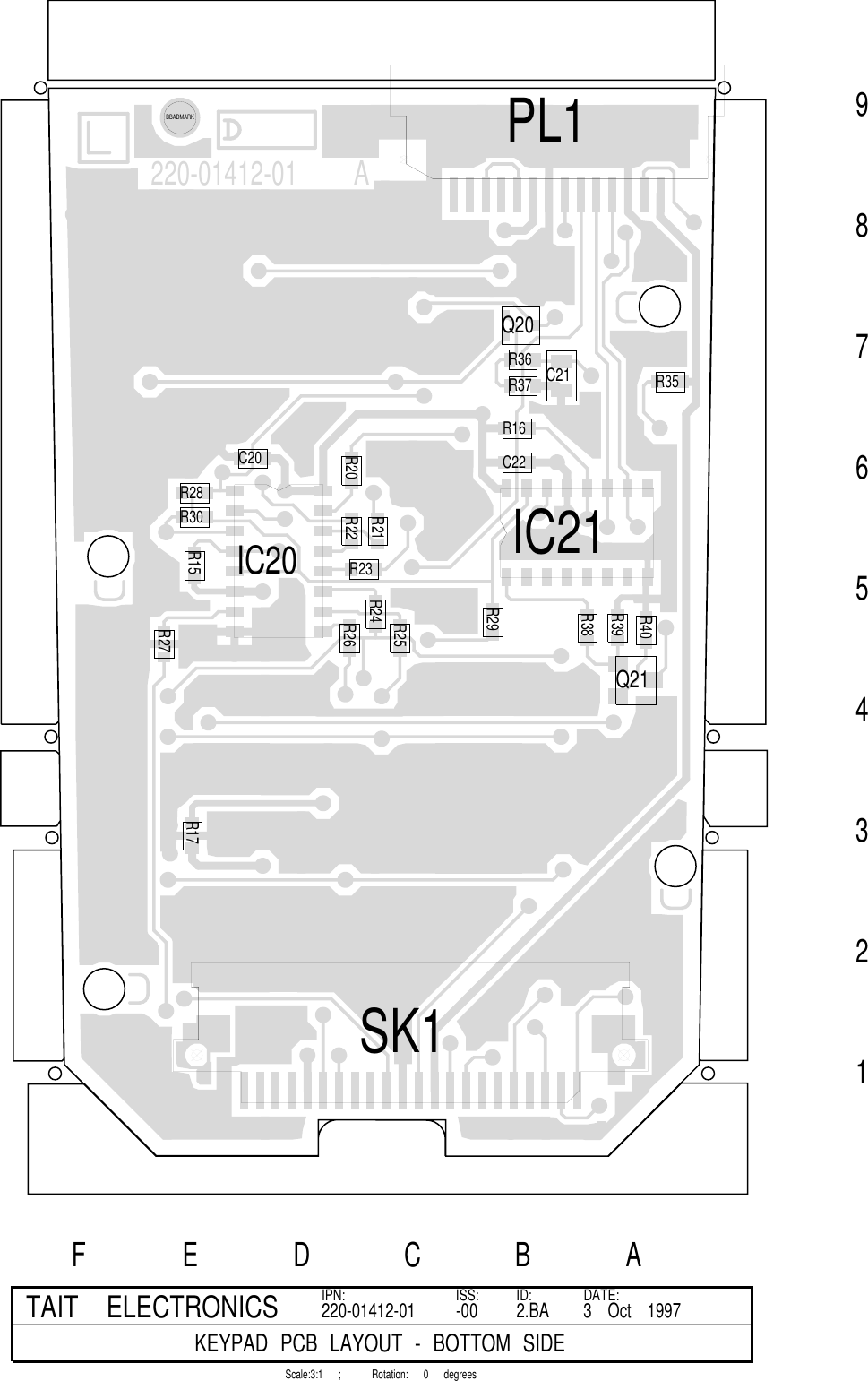 ORCA/ORCA CIRCUIT BOARDS/220 01412 01A_ORCA KEYPAD INTERFACE KEYPAD/220 ...