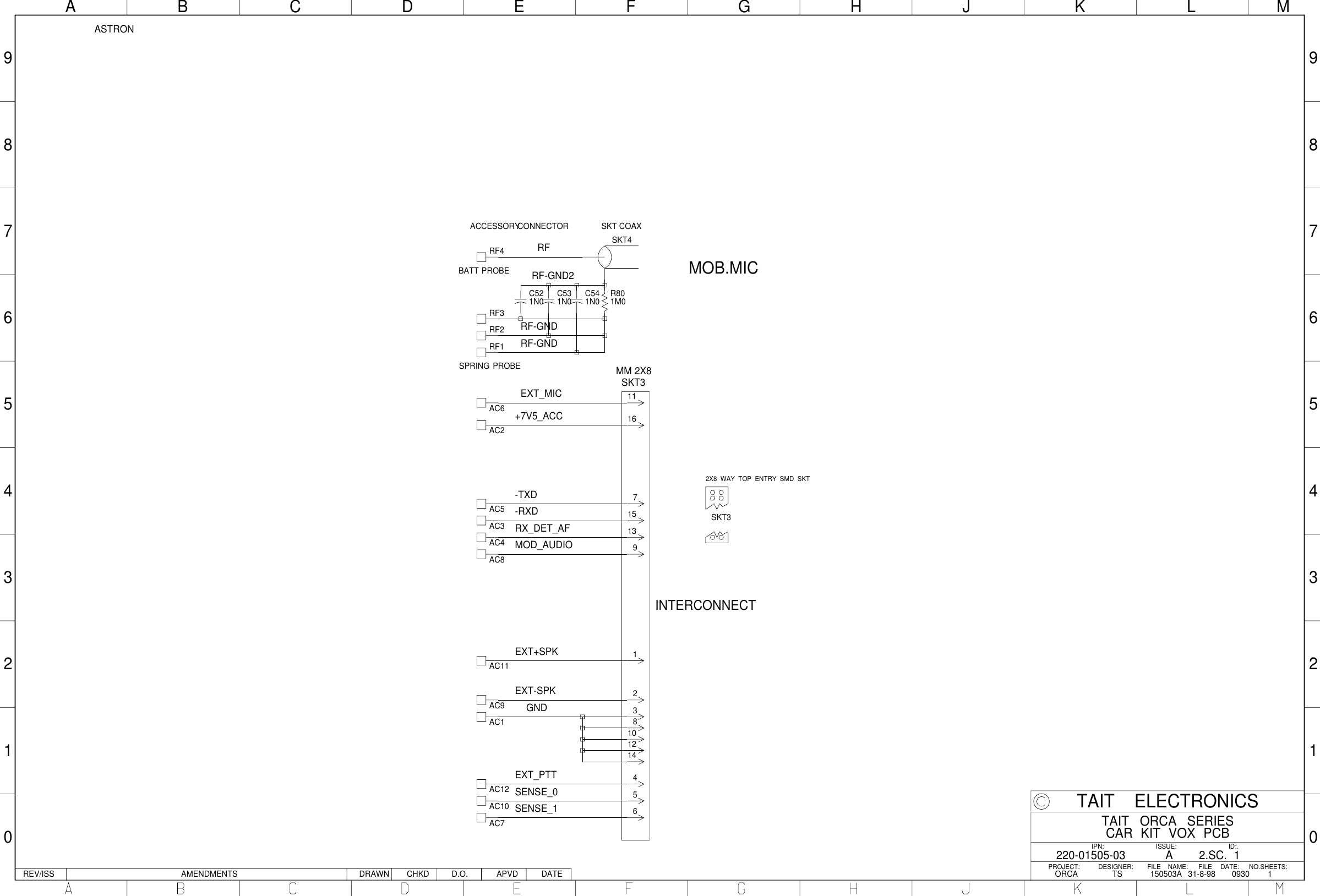 ORCA/ORCA CIRCUIT BOARDS/220 01506 00A_TAIT ORCA SERIES CAR KIT VOX PCB ...