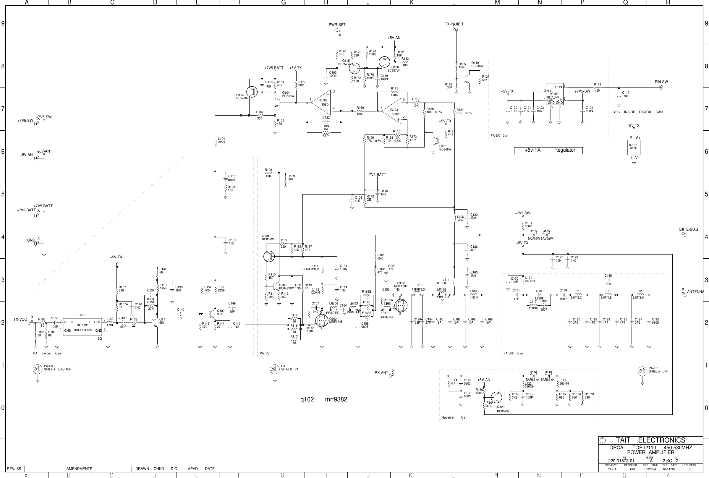 ORCA/ORCA CIRCUIT BOARDS/220 01573 01A_ORCA TOP I2110 450 530MHZ SYSTEM ...