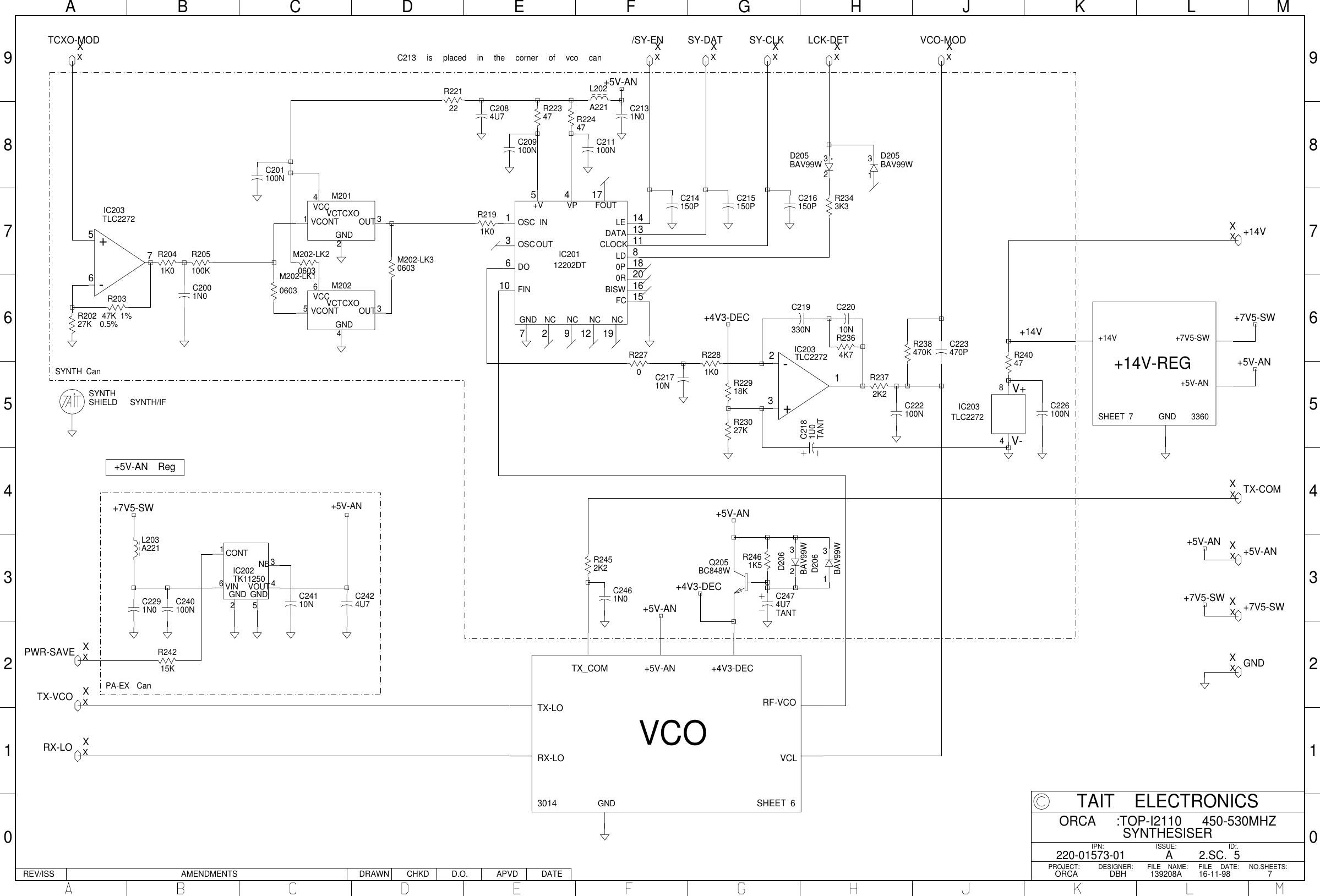 ORCA/ORCA CIRCUIT BOARDS/220 01573 01A_ORCA TOP I2110 450 530MHZ SYSTEM ...
