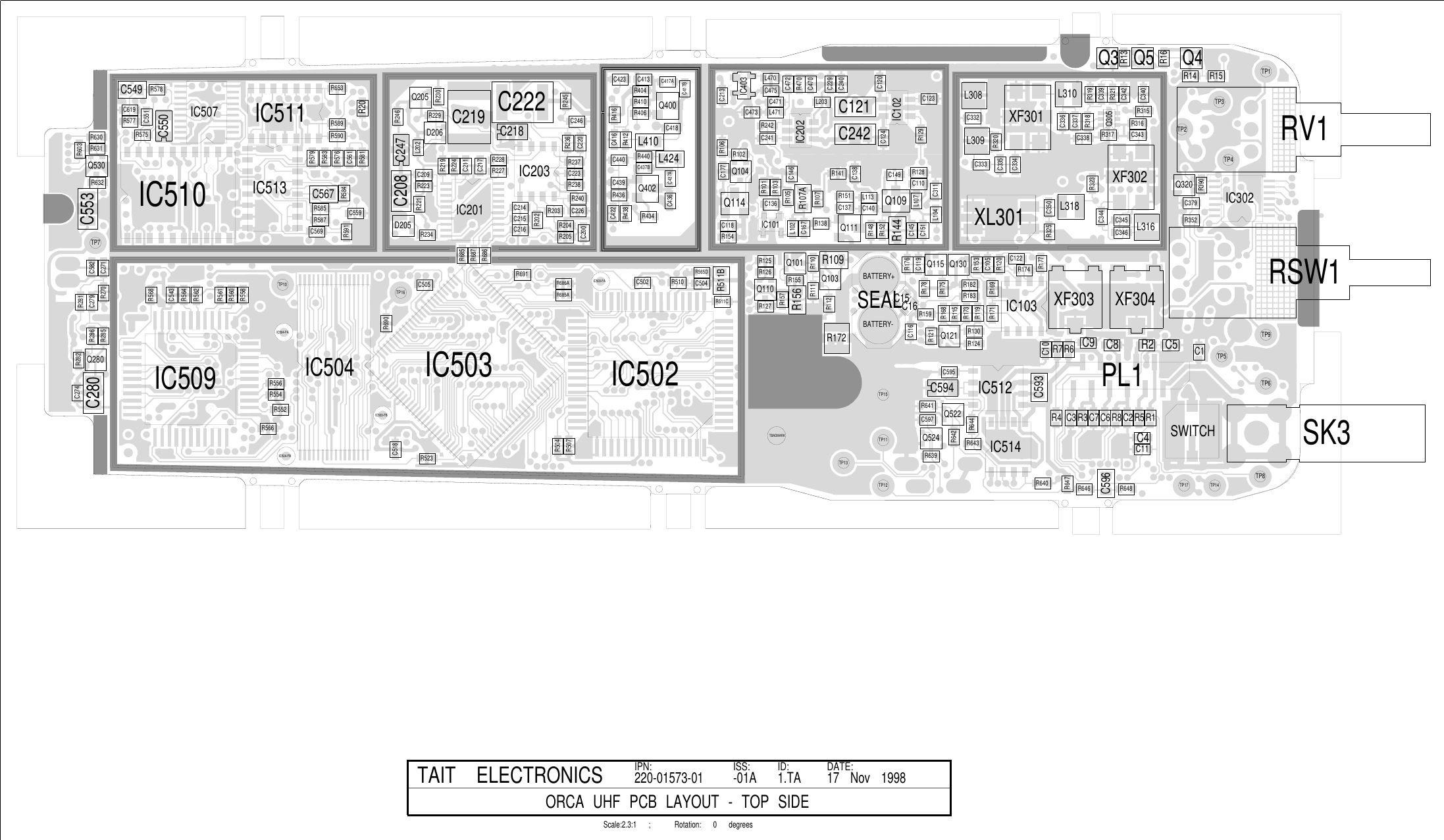 ORCA/ORCA CIRCUIT BOARDS/220 01573 01A_ORCA TOP I2110 450 530MHZ SYSTEM ...