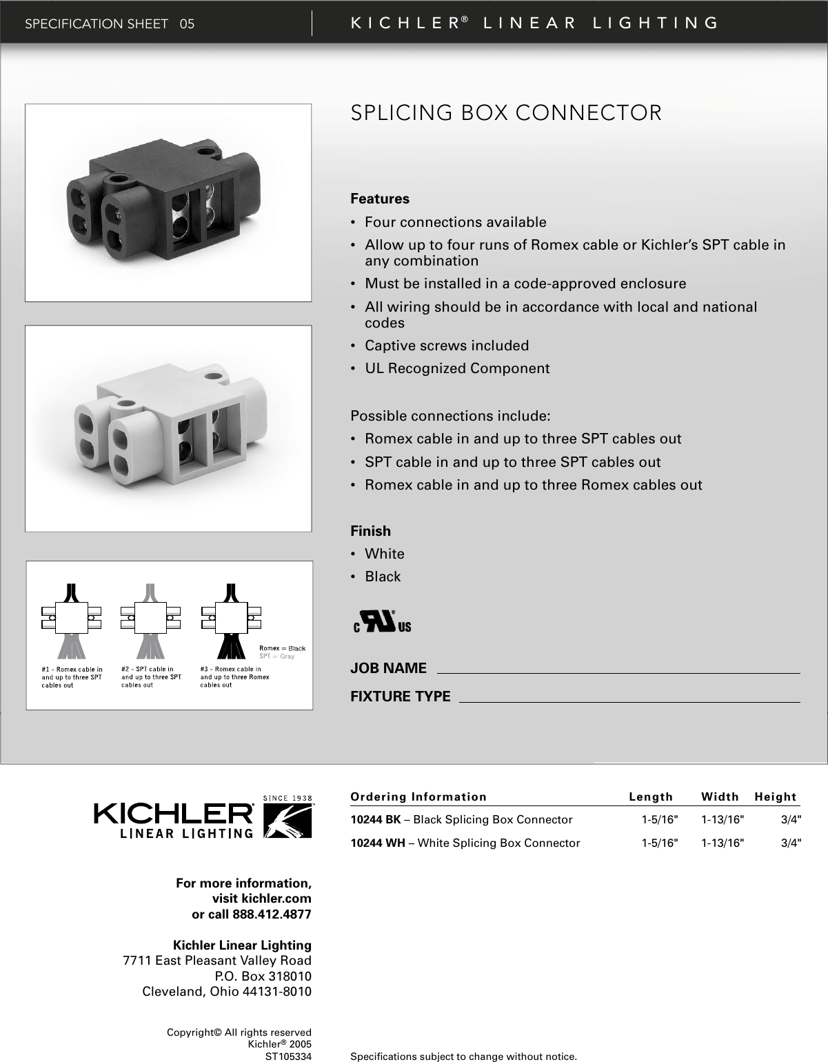 Kichler Spec Sheets.id Brochure