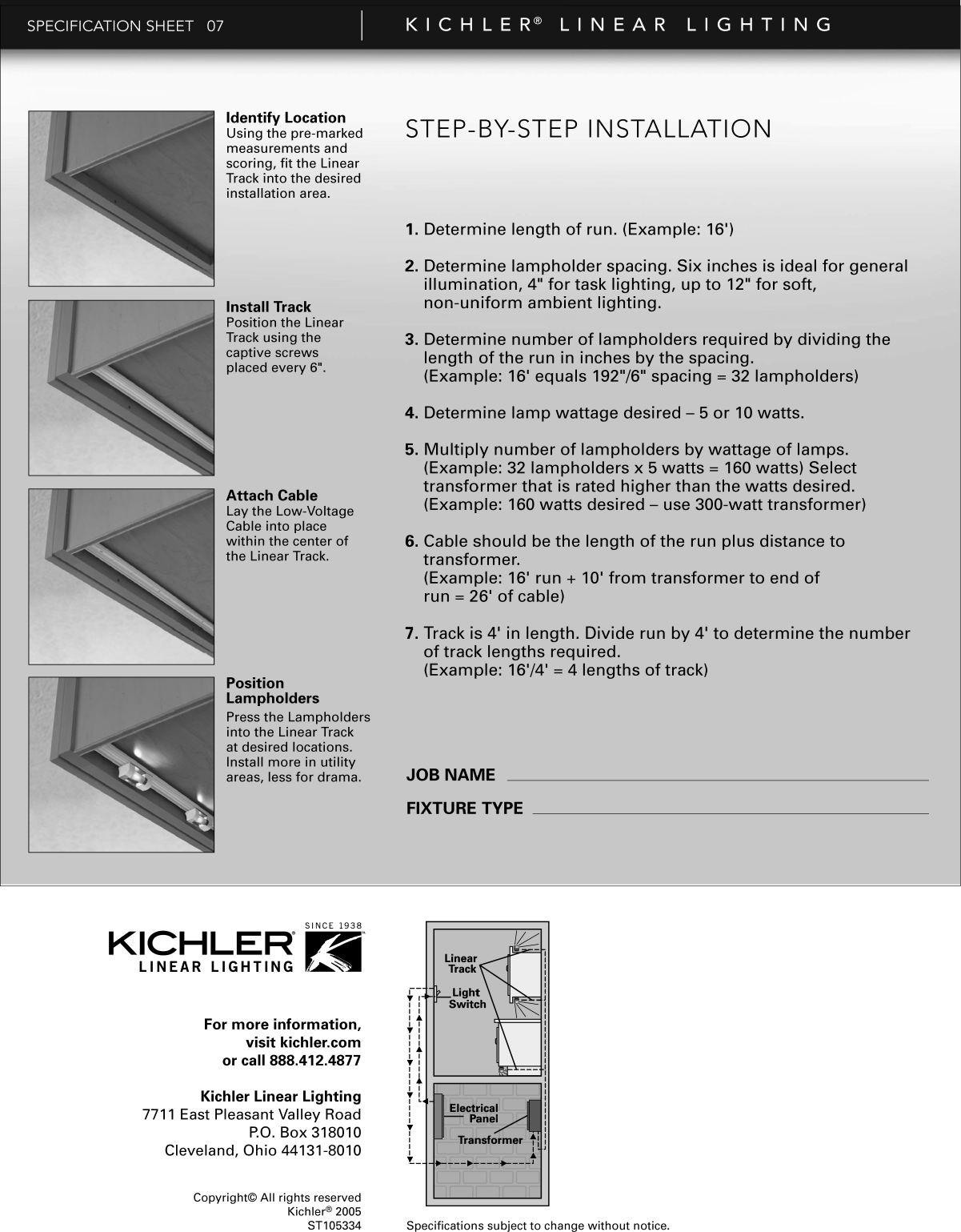 Kichler Spec Sheets.id Brochure
