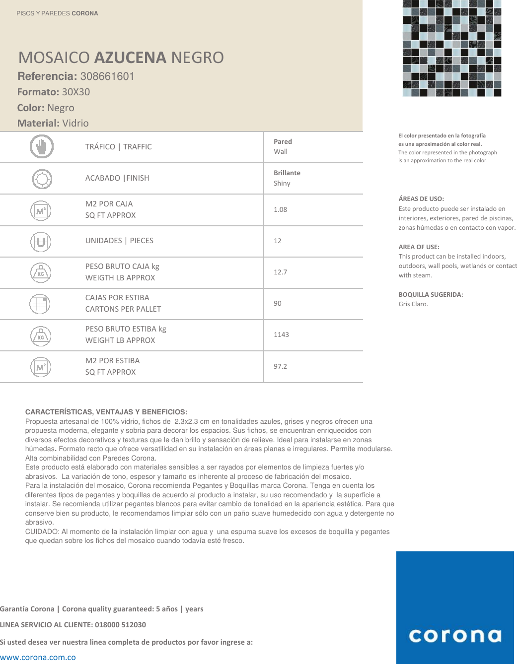 308661601 mosaico azucena technical sheet