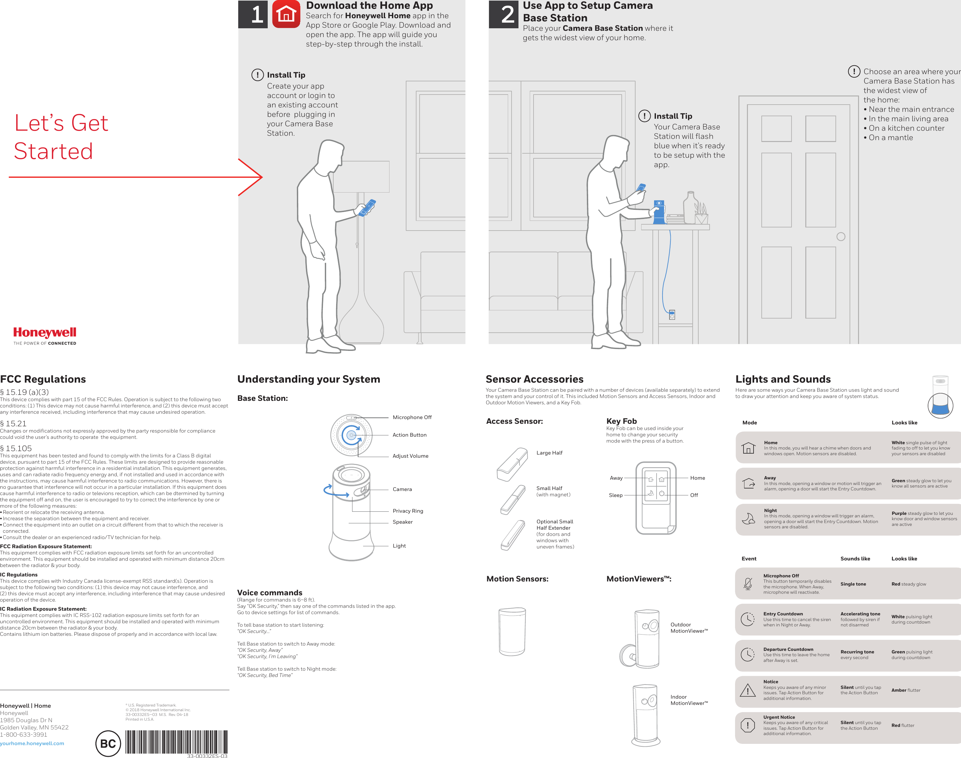 33 00332ES 03 DAS Base Station Quick Start Guide For Smart Home ...
