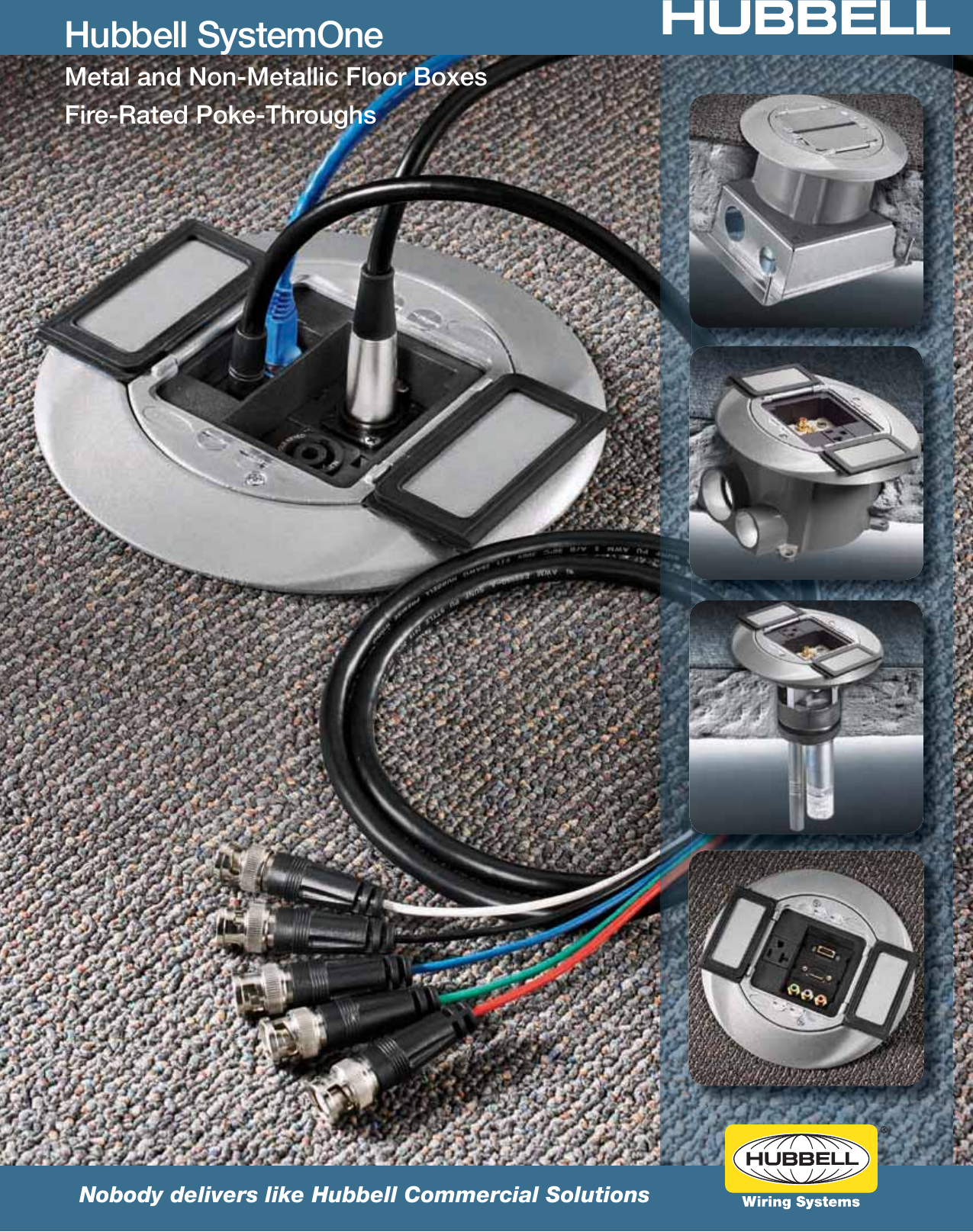 6 inch core hole fire-rated poke-through (frpt) service