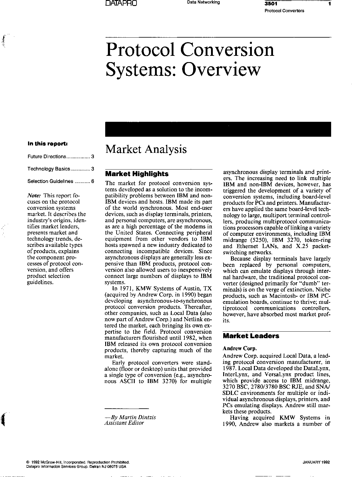 3501_Protocol_Conversion 3501 Protocol Conversion