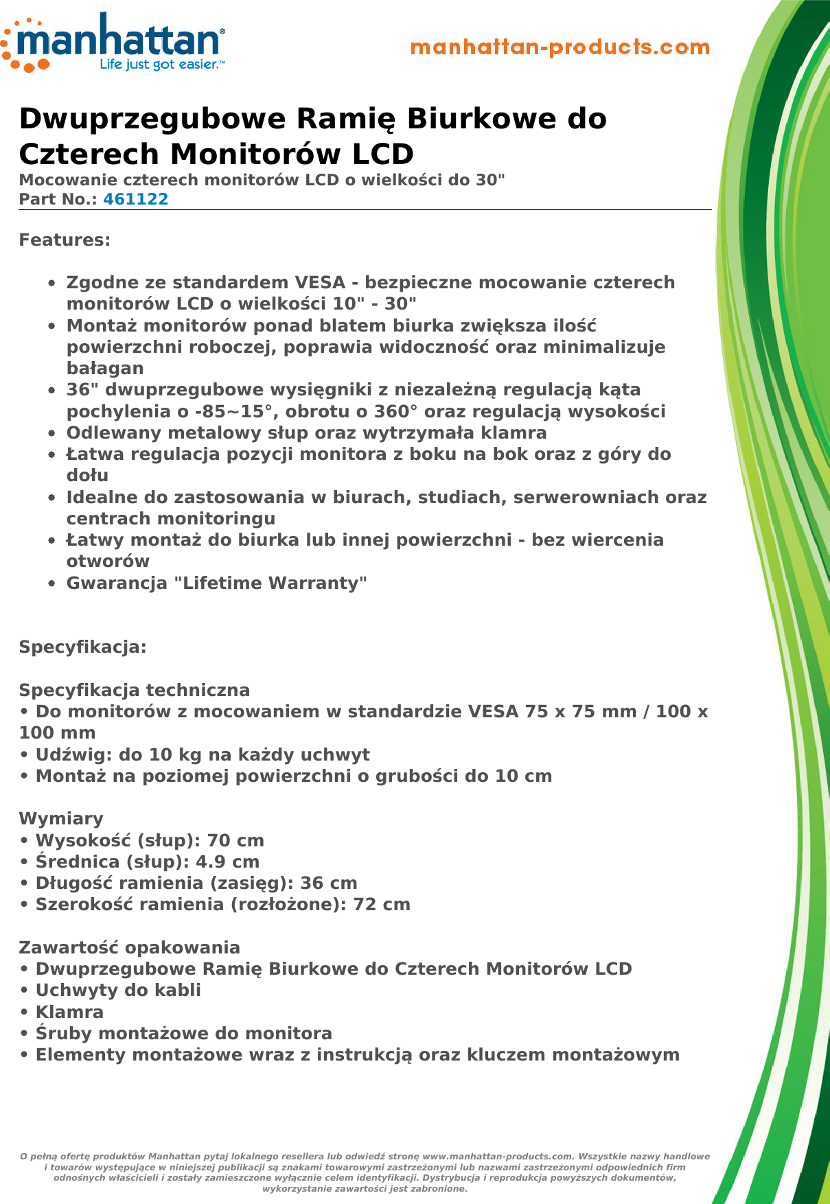 Datasheet 461122 Polish datasheet-461122-polish