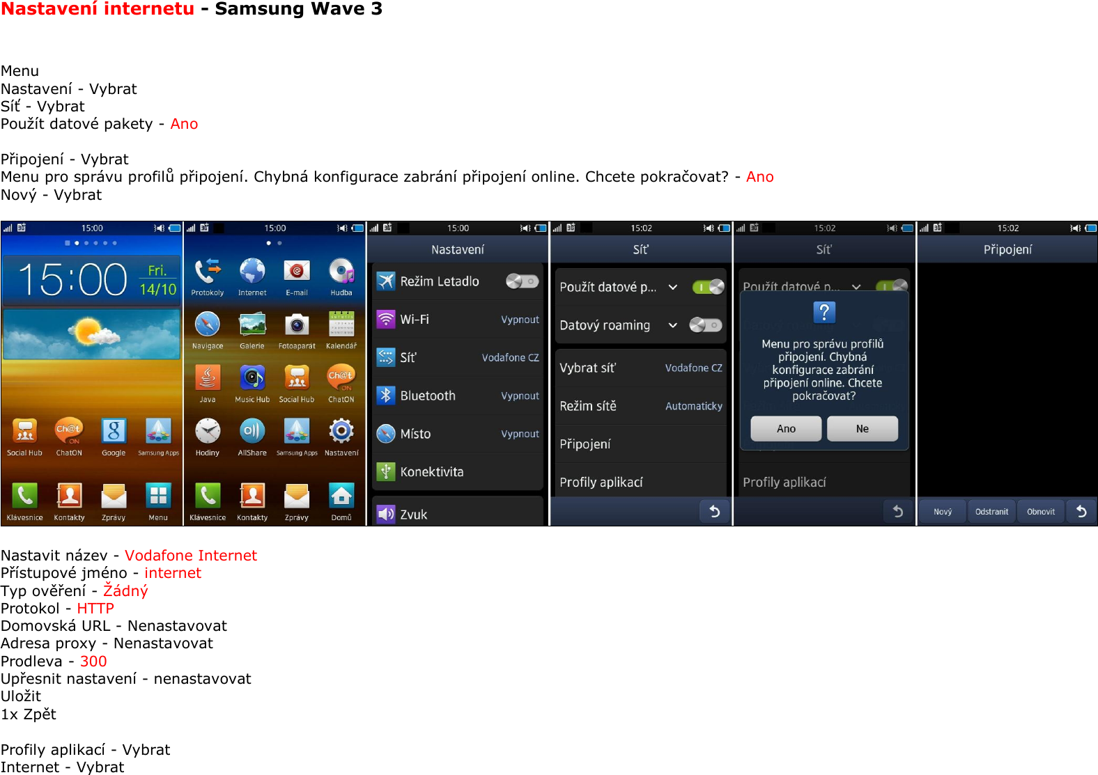 Internet V Telefonu 578 Samsung Wave 3