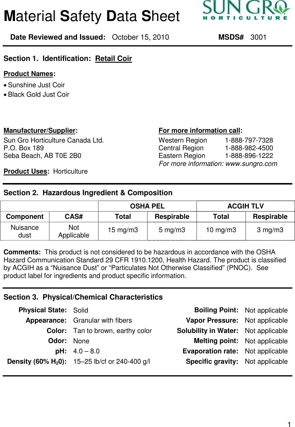 Material Safety Data Sheet 714565 MSDS