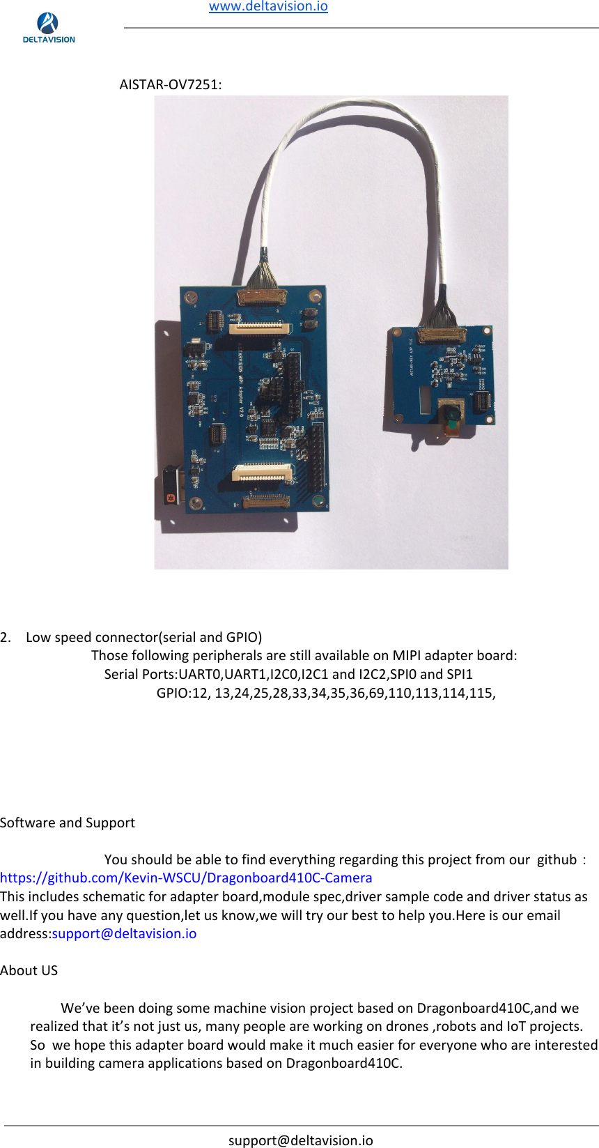 AISTARVISION MIPI Adapter V2.0 User Guidex