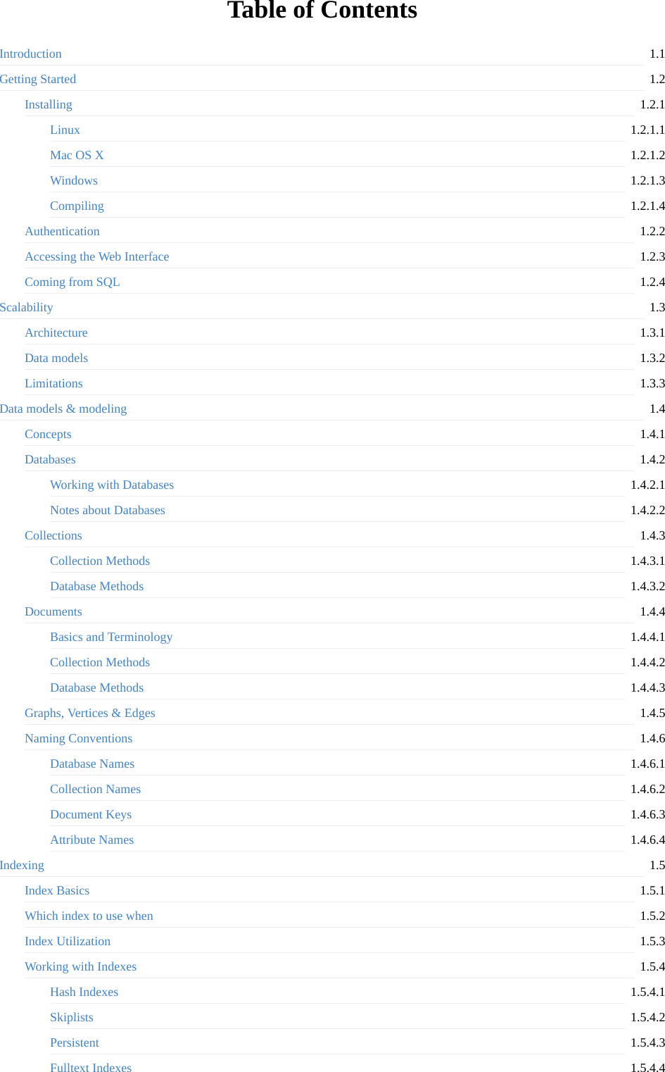 ArangoDB V3.1.19 Ation Arango DB Manual 3.1.19