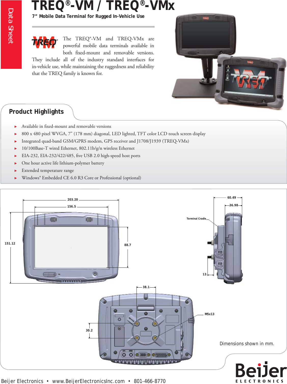 TREQ VM Combined Rev02 Brochure Beijer Data Sheet