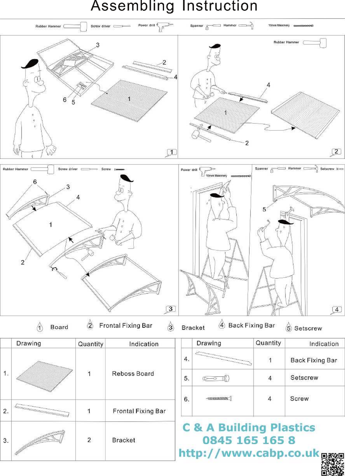 Canopy Install Instruction