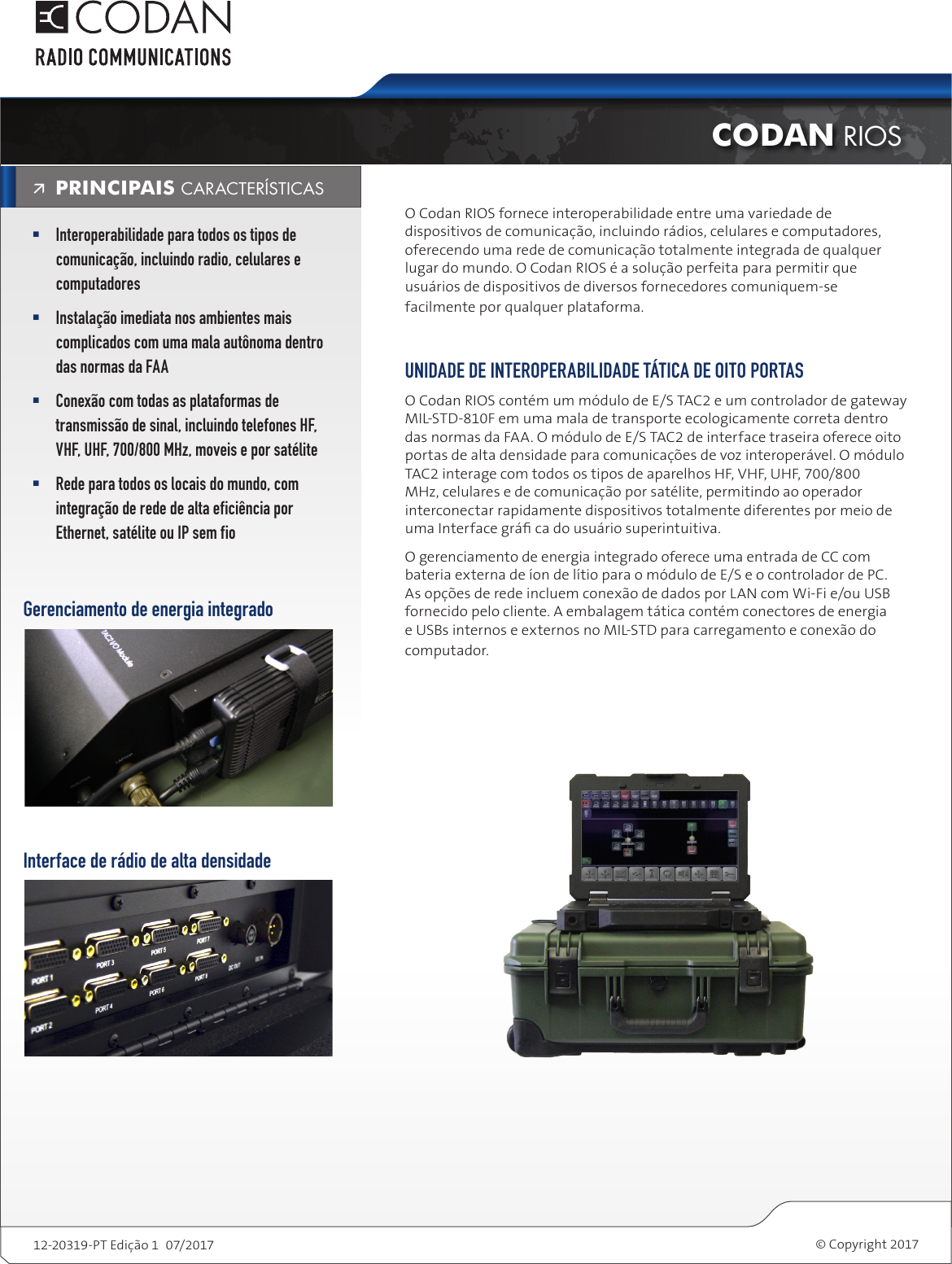 Codan RIOS Datasheet PT