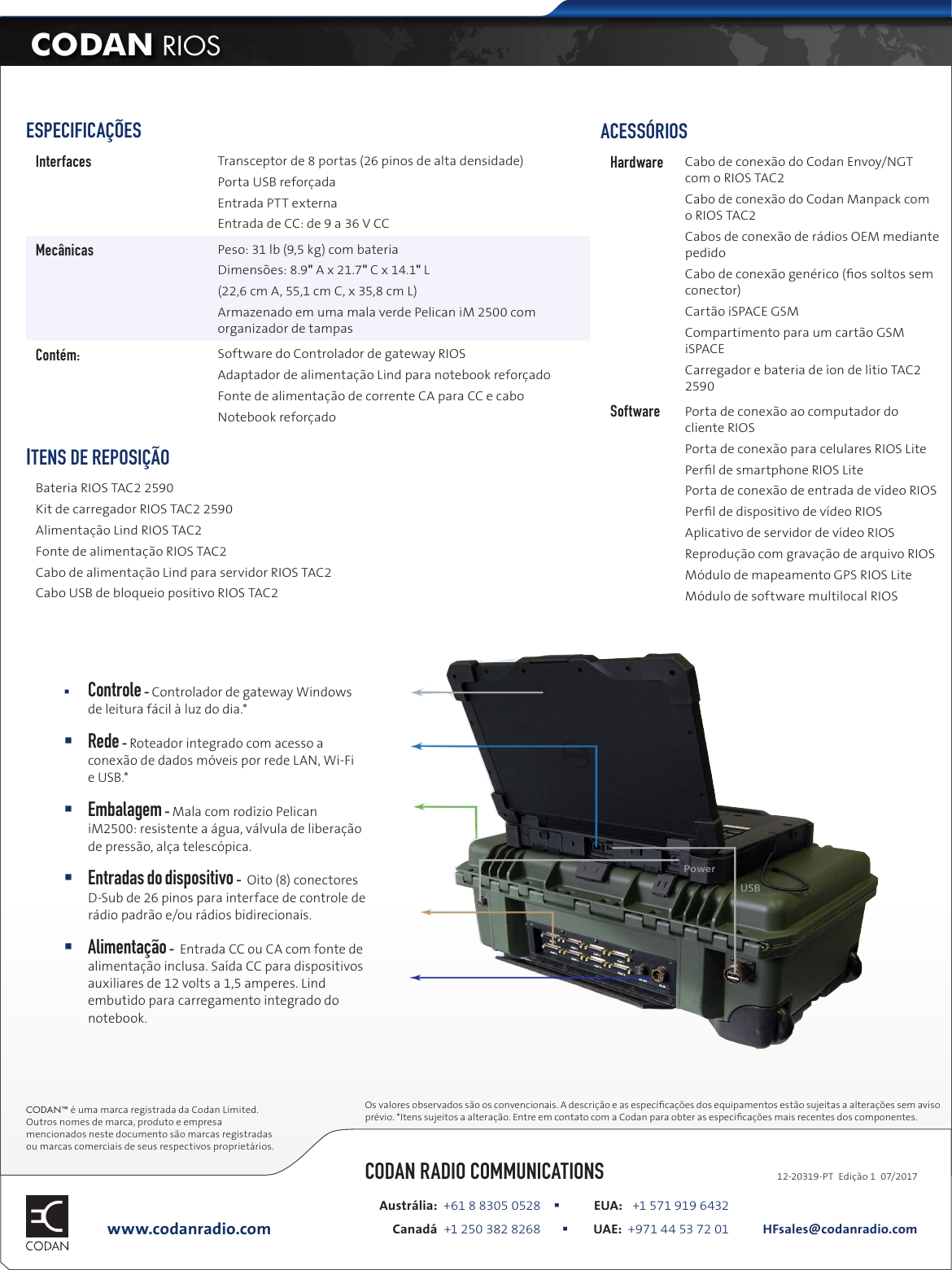 Codan RIOS Datasheet PT