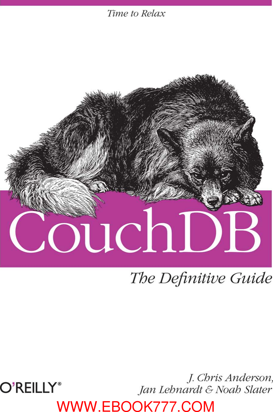 C++ For Dummies Couch DB The Definitive Guide
