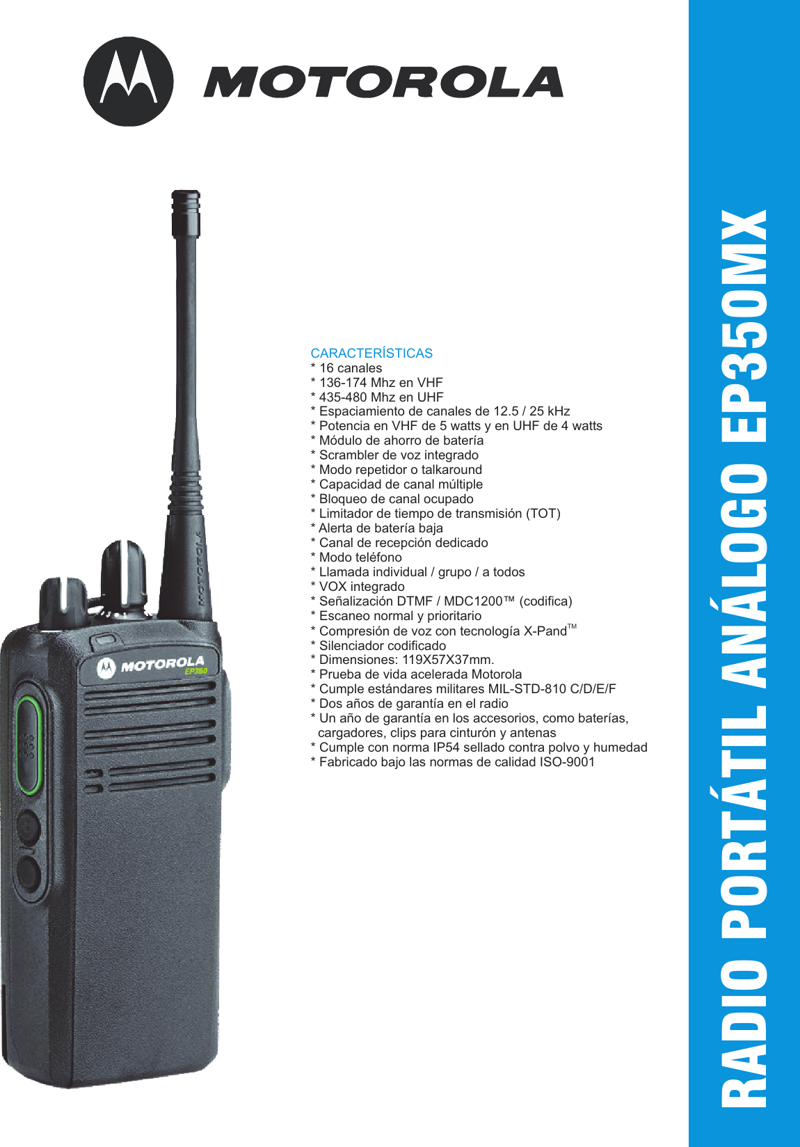 Folleto EP350 MX Sin 2013 Carta Ep350mx