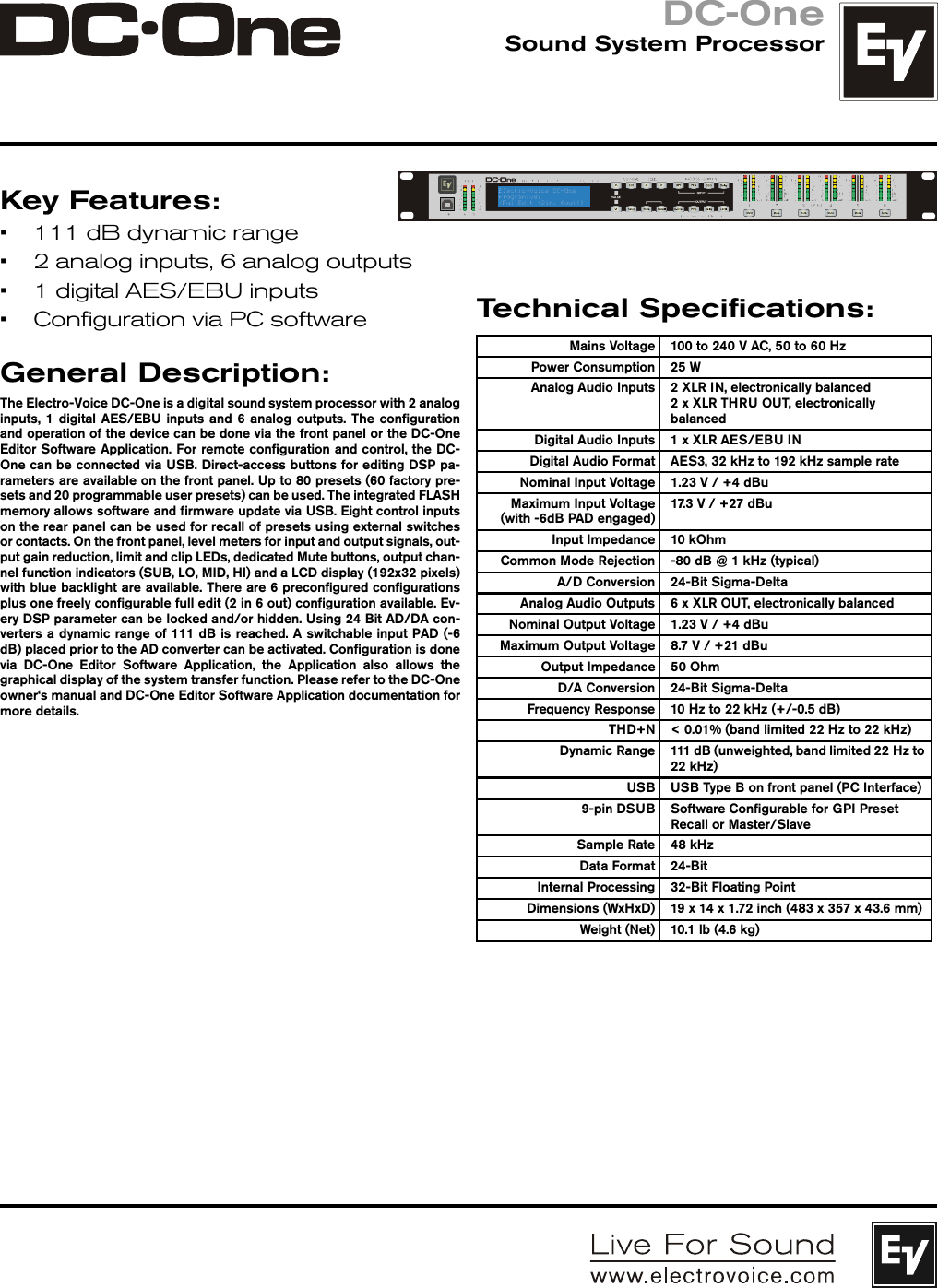 Evdcone DC One_EDS User Manual