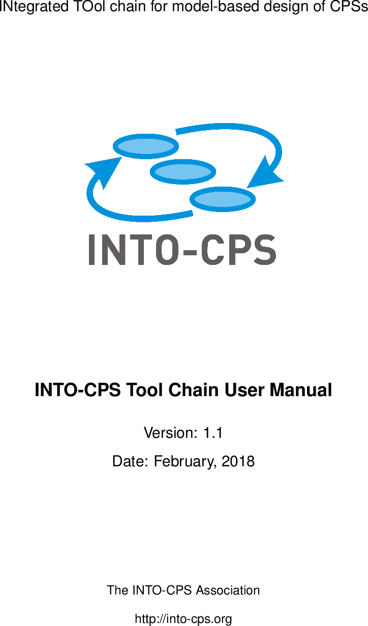 INTO CPS Toolchain User Manual