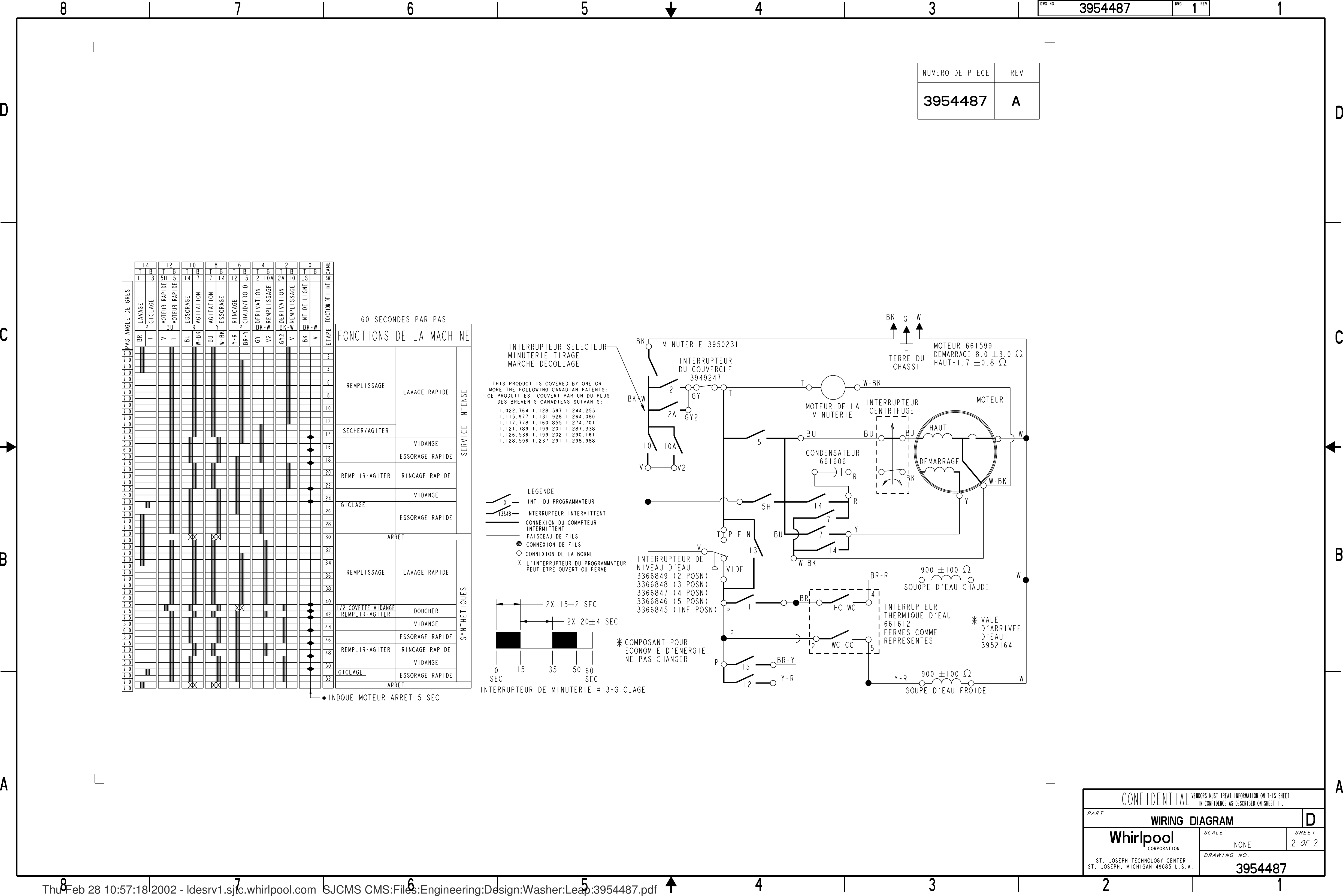 Kenmore Washer Wiring Diagram 3954487