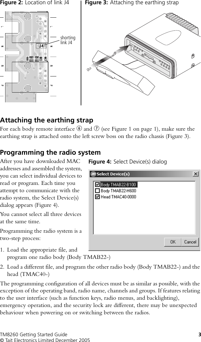 TM8260 Getting Started Guide TM8000/TM8260/MMA 00047 01 Setup MMA