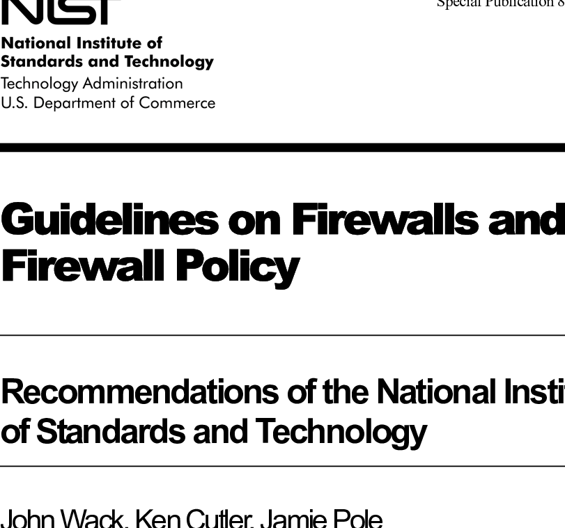 NIST Firewall Guide And Policy Recommendations