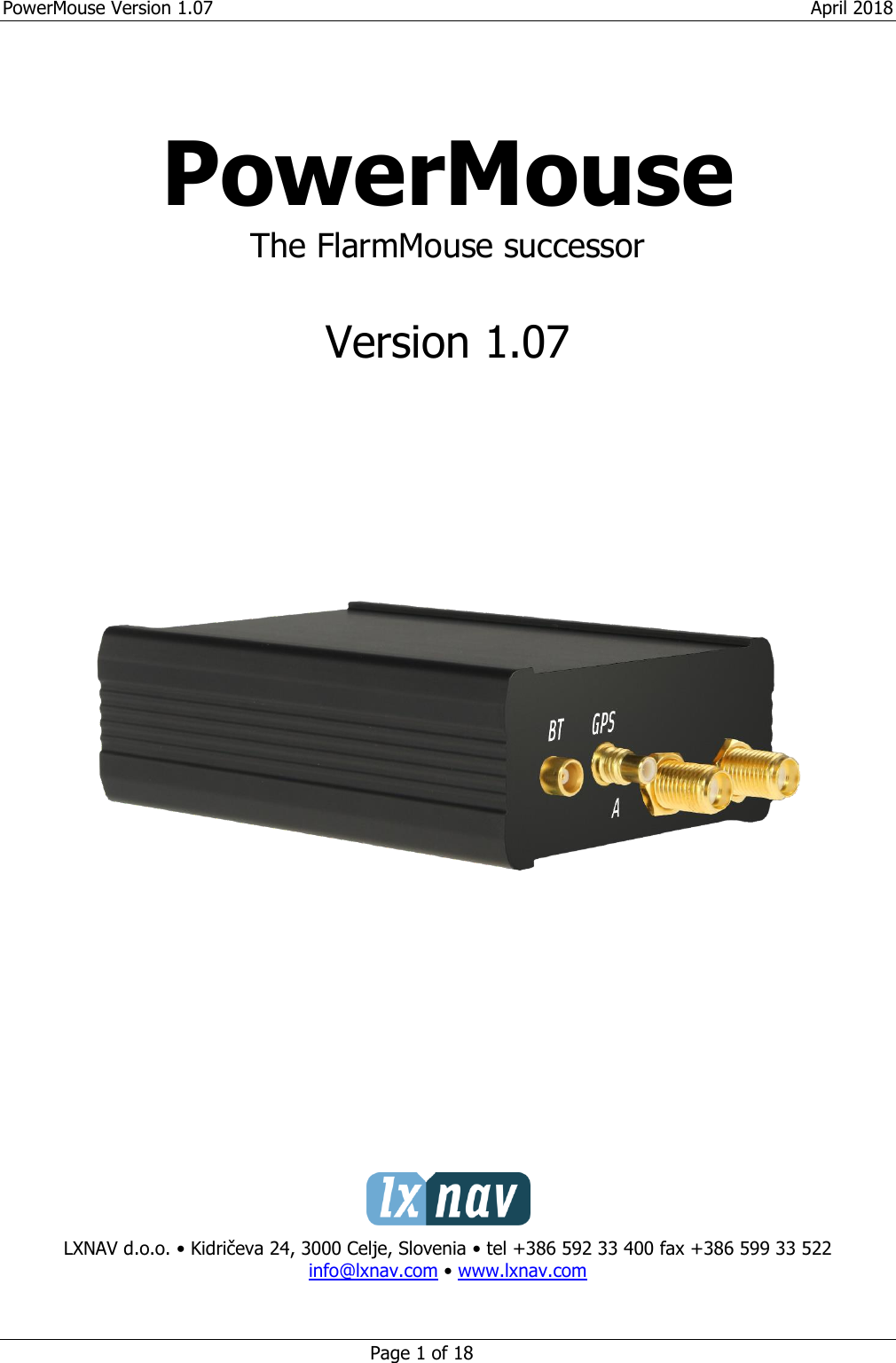 Power Mouse Manual English Ver0107