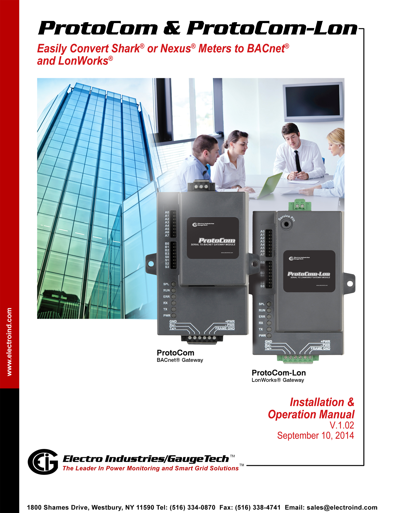 ProtoCom_ProtoCom Lon User Manual V.1.02 Proto Com And BACnet Works ...