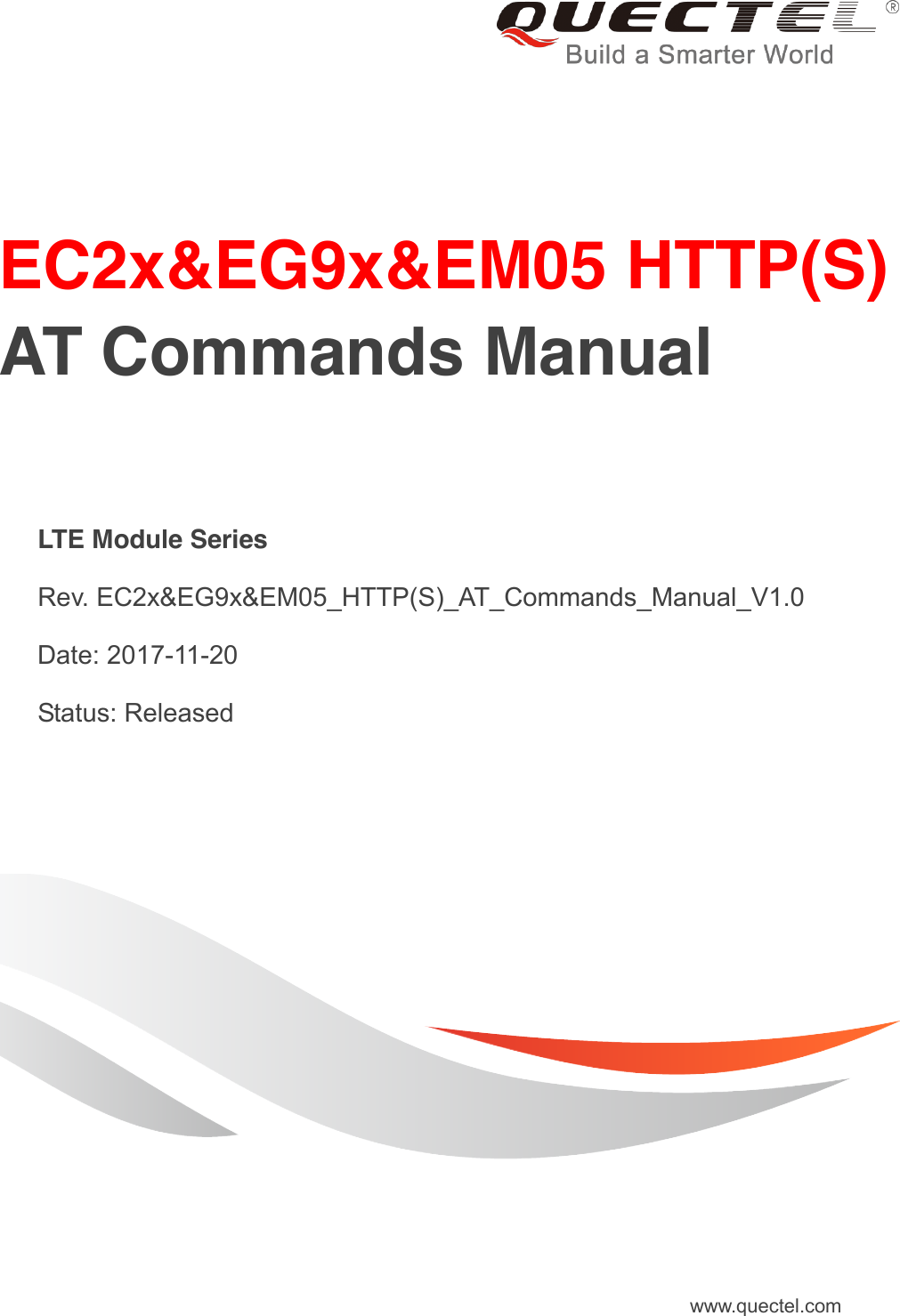 Quectel EC2x&EG9x&EM05 AT Commands Manual V1.0 Copy