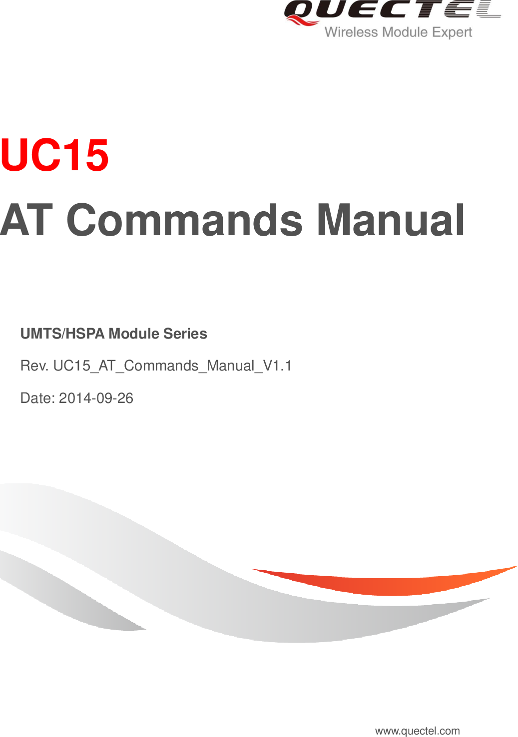 Quectel UC15 AT Commands Manual V1.1
