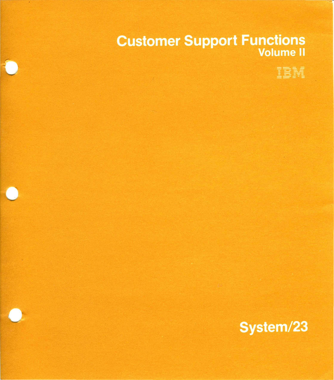 SA34 0176 2_Customer_Support_Functions_Volume_2_May1983upd 2 Customer ...