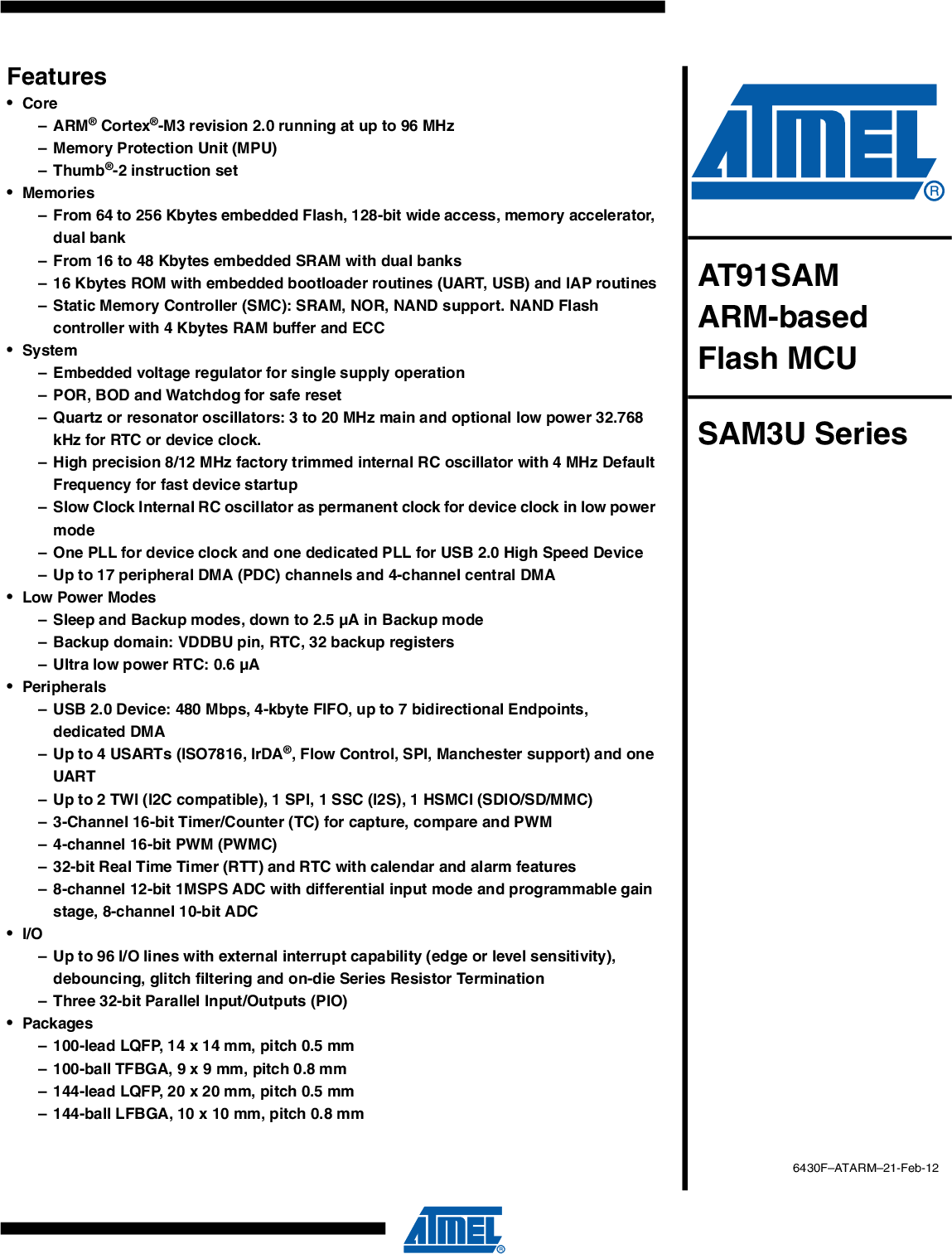 6430F SAM3U User Guide