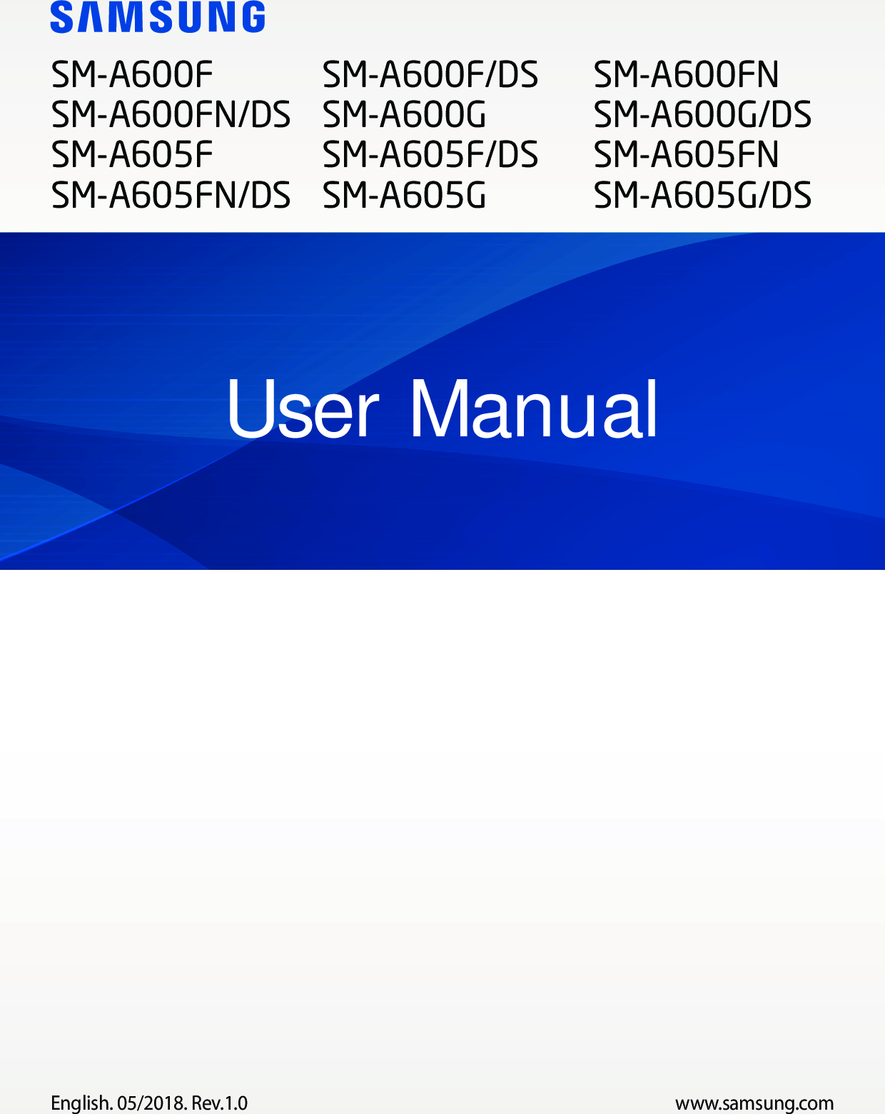 Samsung Galaxy A6+ (2018) Manual SM A60X UM EU Oreo Eng Rev.1.0 180510