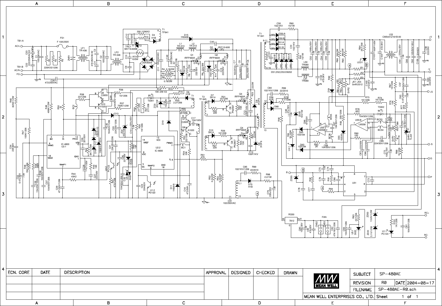 P CAD EDA [Sheet1] T800/T809 Power Supply/M809 10 001_T809 Service ...