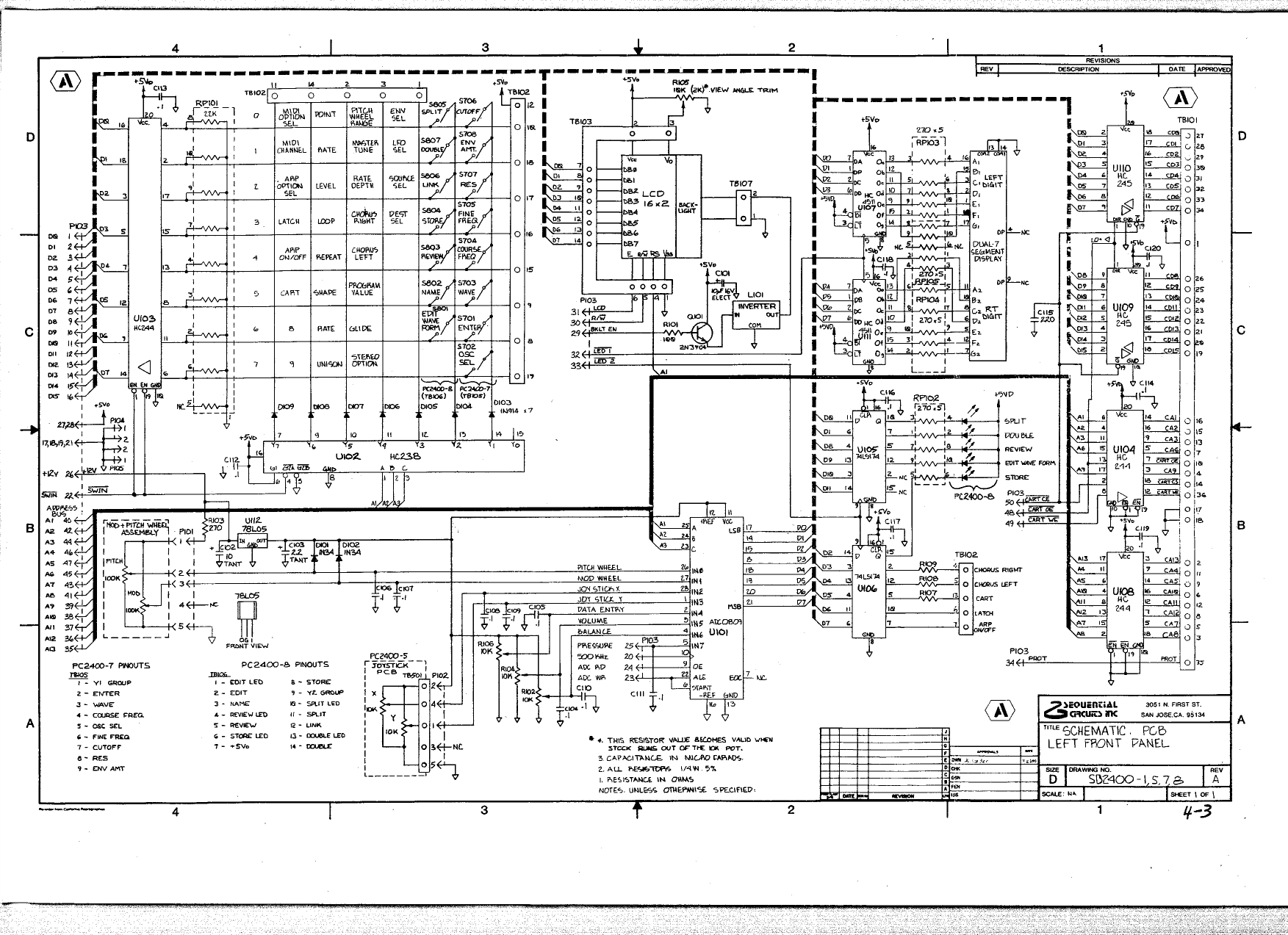 Prophet VS Schematics Sequential Circuits