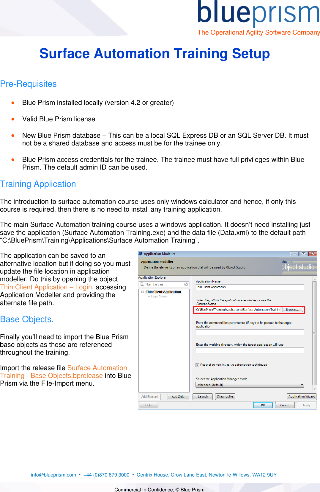 Surface Automation Training Setup Guide