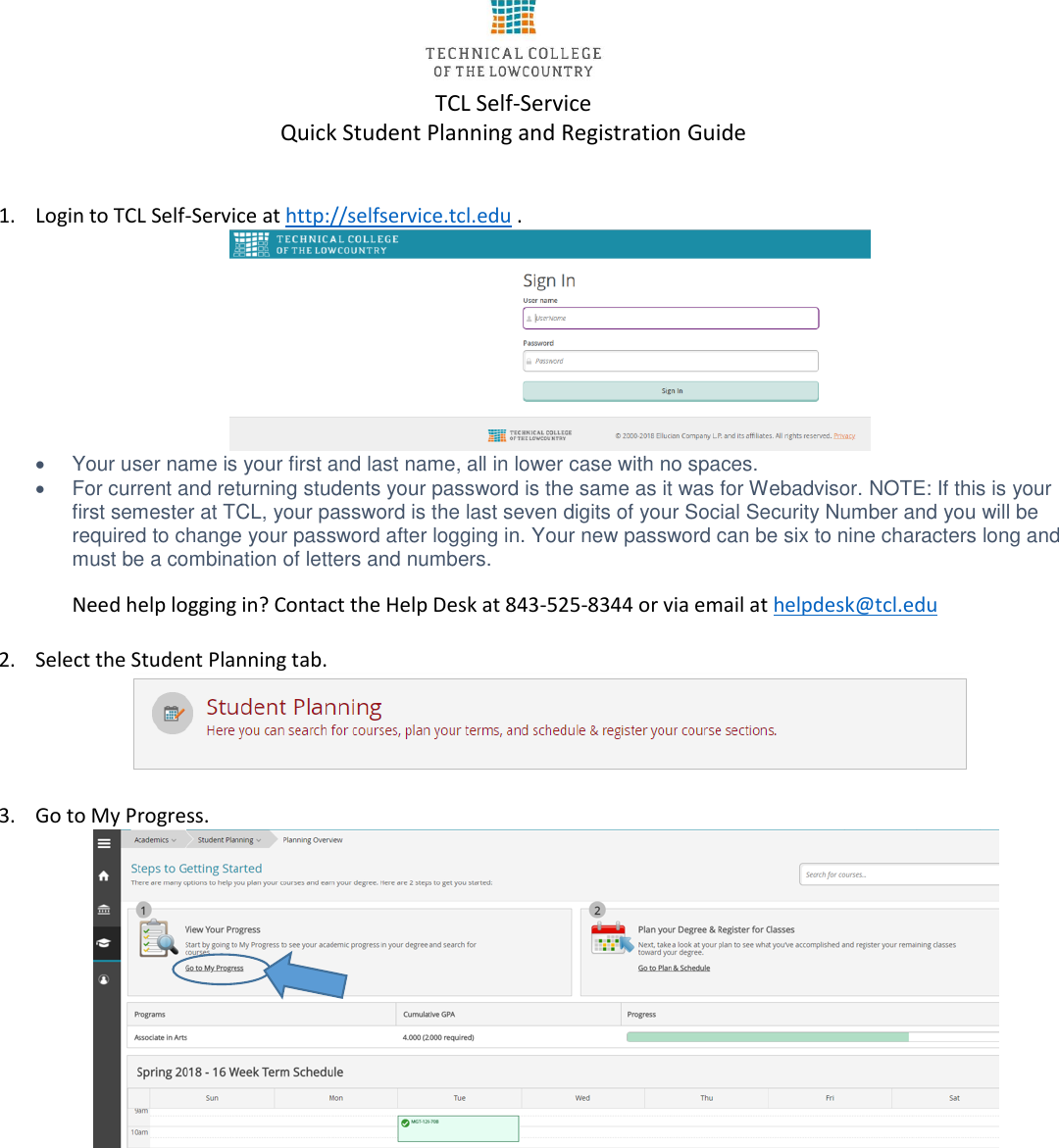 TCL Self Service Quick Registration Guide