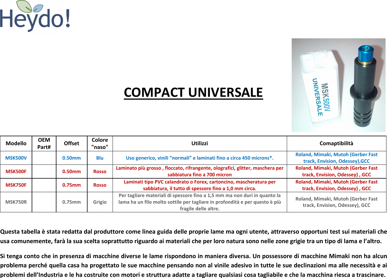 Tabelle Riferimento Con Note
