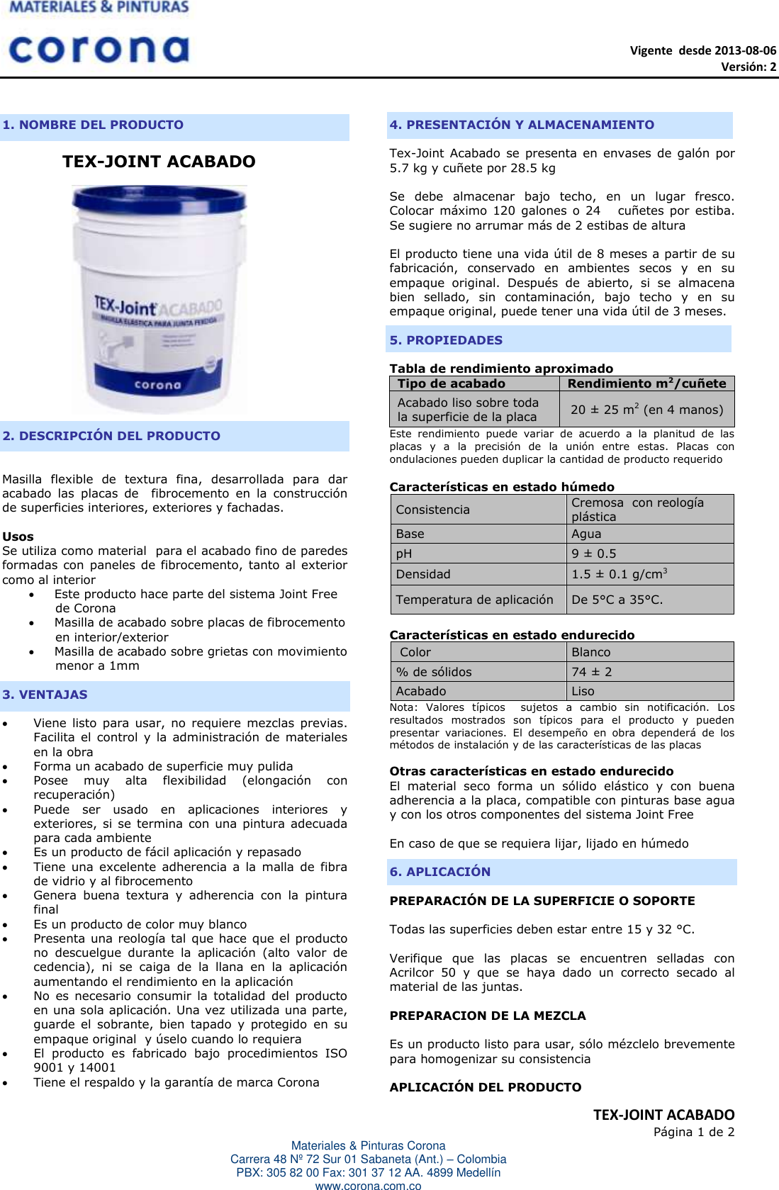 1 Tex joint acabado blanco ficha tecnica 407413171