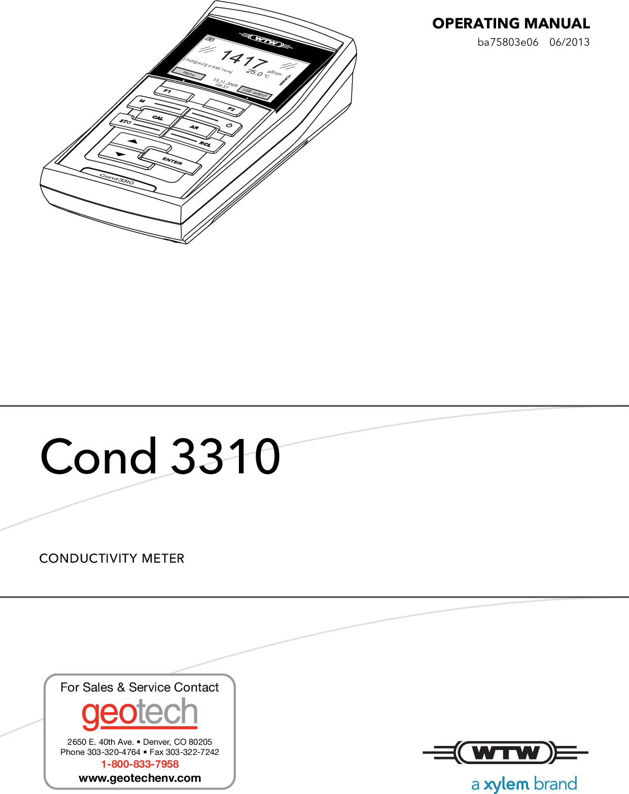 WTW Cond 3310 Operating Manual WTW_Cond_3310