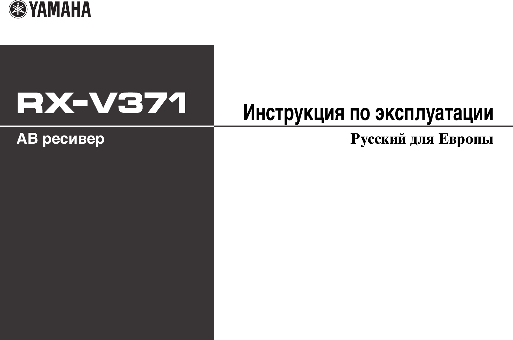 YAMAHA RX V371