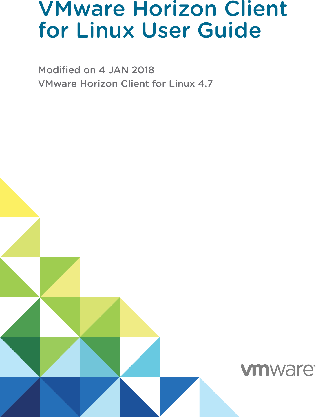 VMware Horizon Client For Linux User Guide 4.7 47