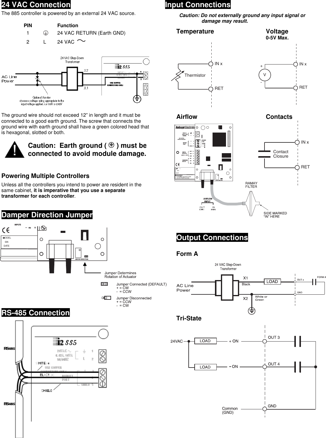 I2/b3 885 VAV Controller Installation Ftp://ftp.zenex.pl/katalogi ...