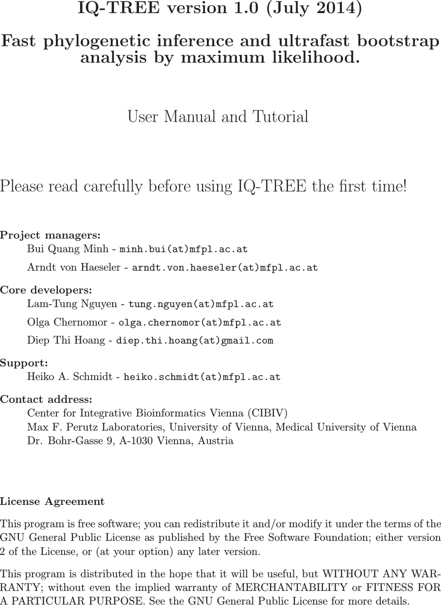 Iqtree manual 1.0